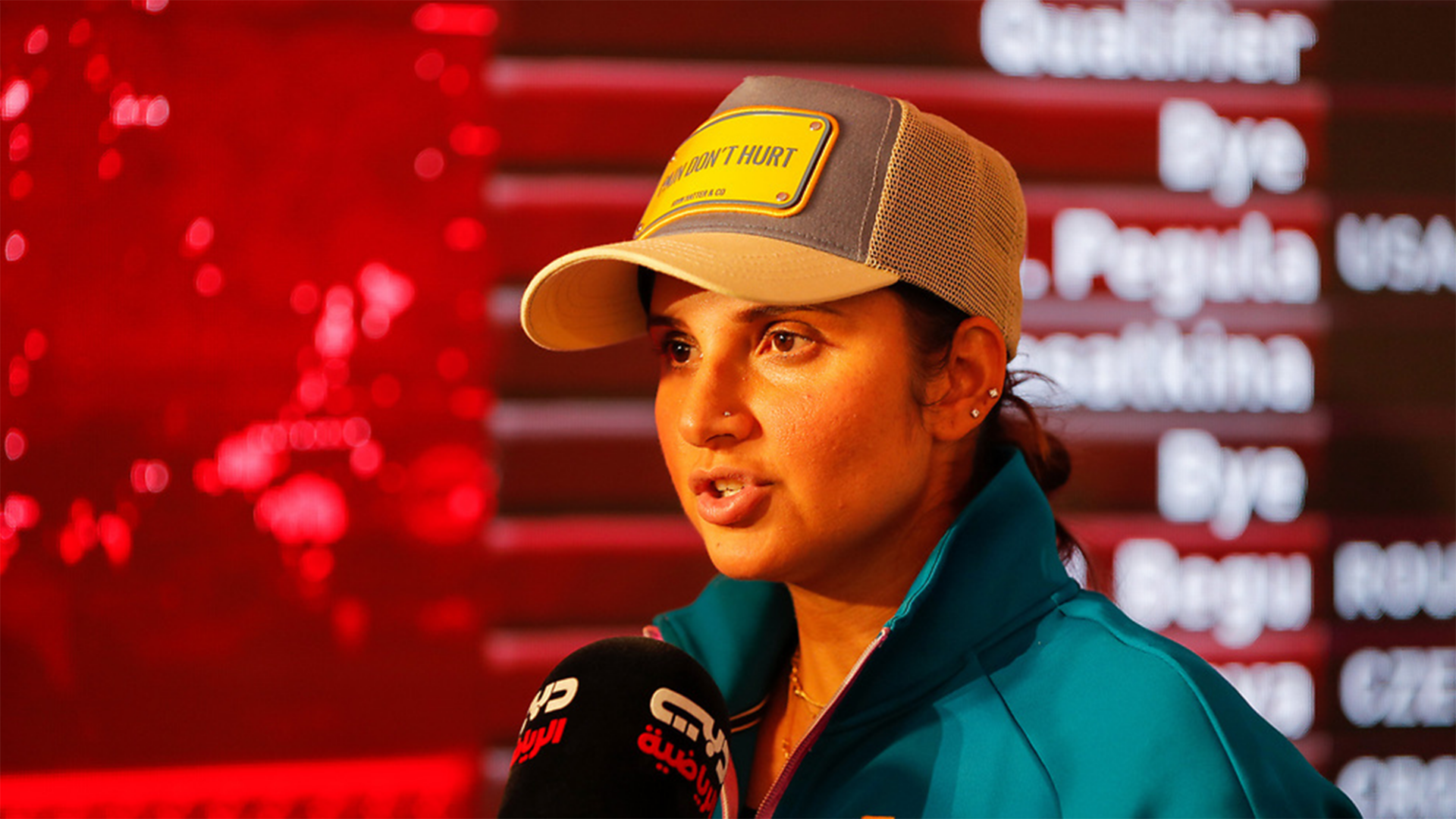 Sania Mirza - Press Conference - Dubai Duty Free Tennis Championships